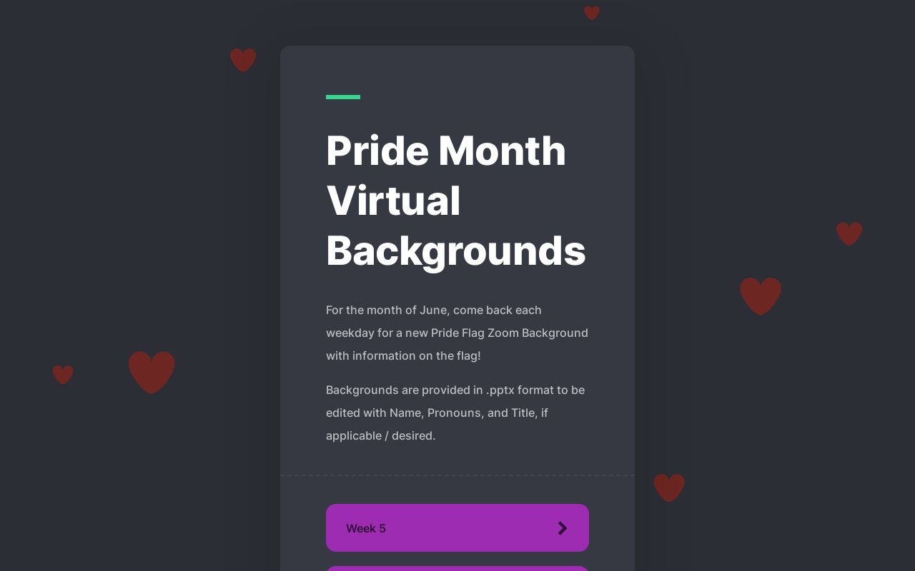 Pride Month Zoom Backgrounds